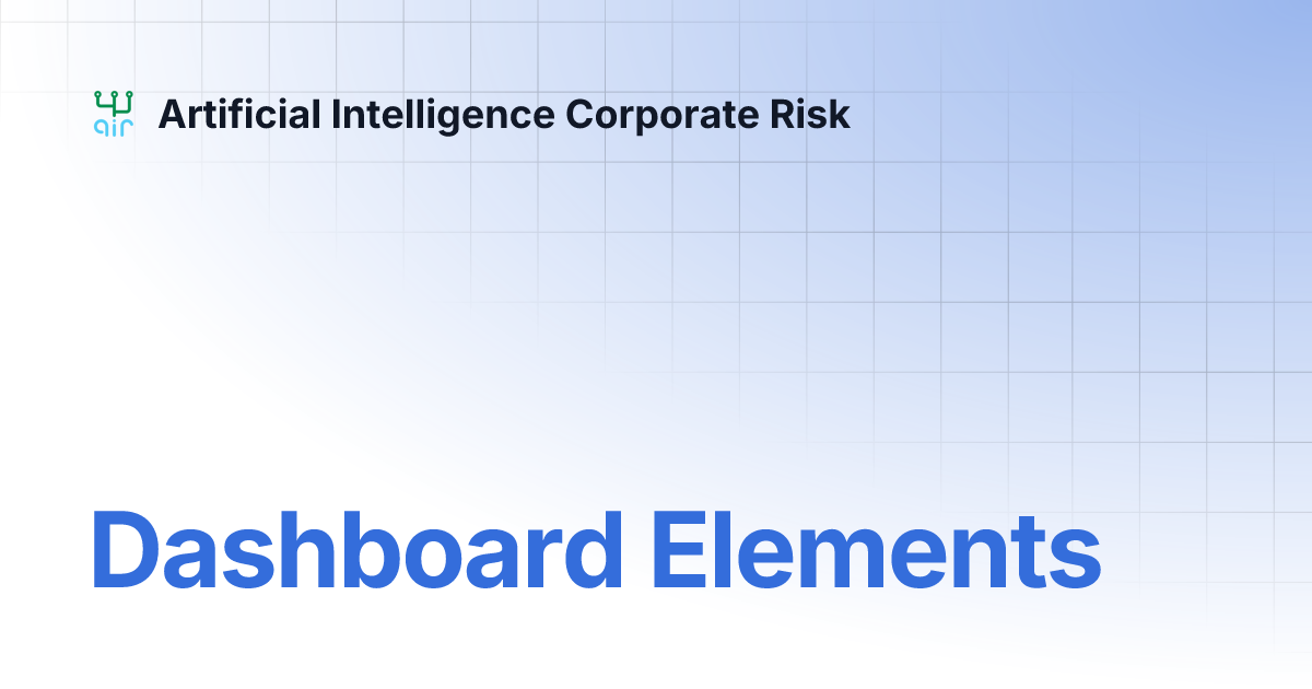 Dashboard Elements | Artificial Intelligence Corporate Risk